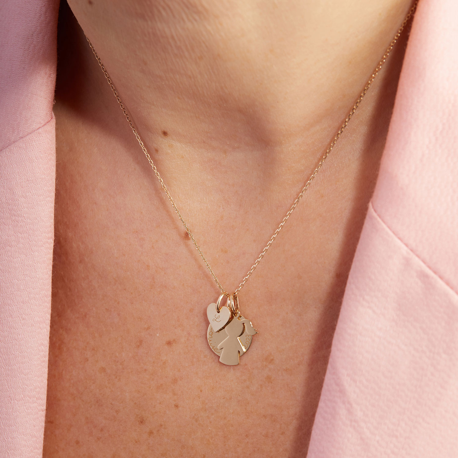Le Collier Kate En Or 9 Carats Merci Maman