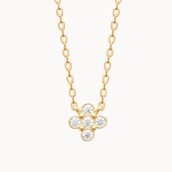 Crystal Clover Chain Bracelet | Merci Maman