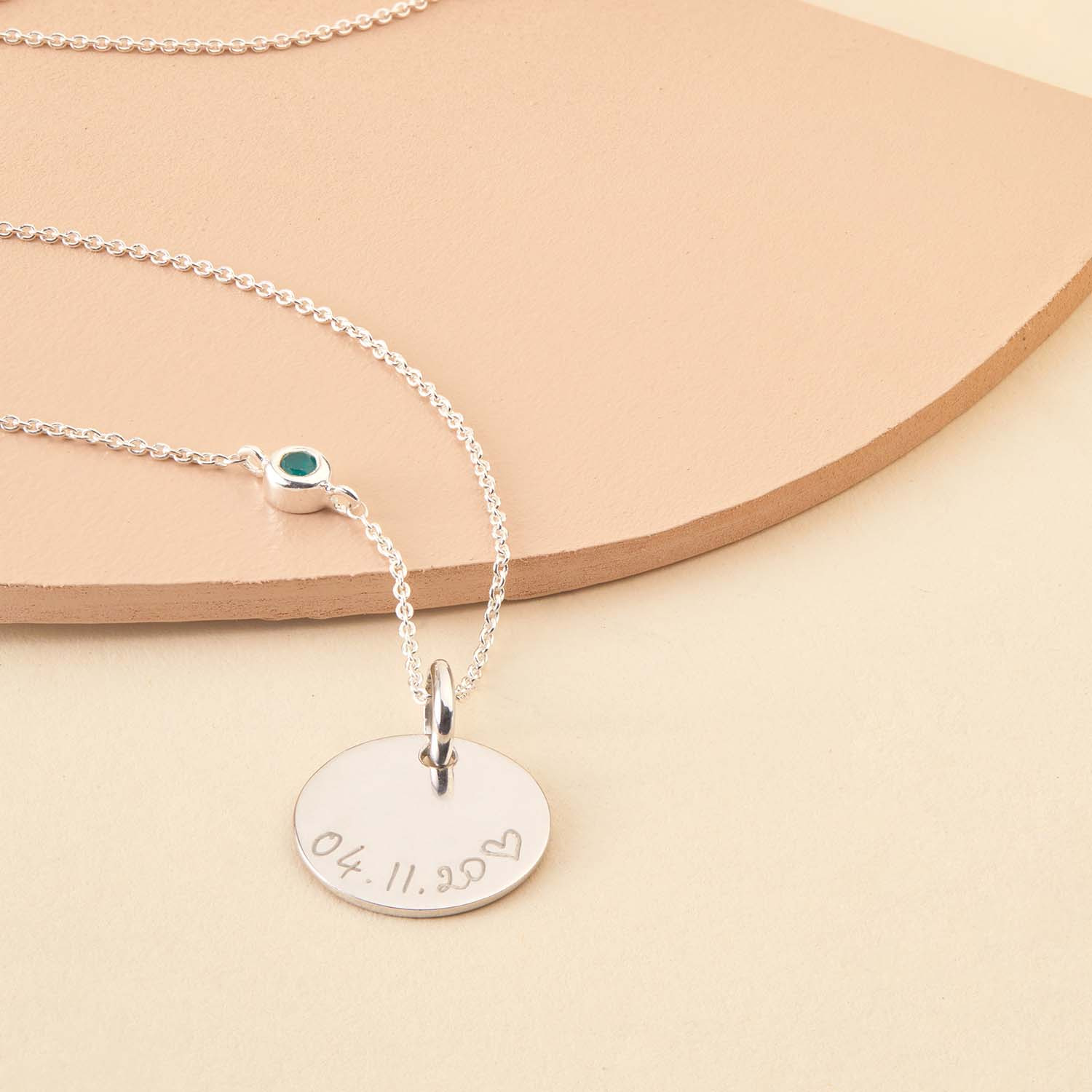 Personalised Birthstone Chain Necklace | Merci Maman