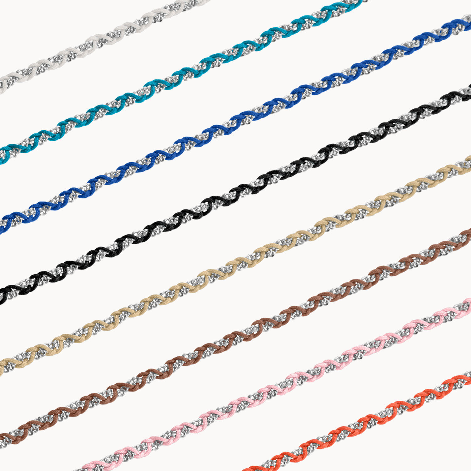 Personalised Braided Chain Name Necklace | Merci Maman
