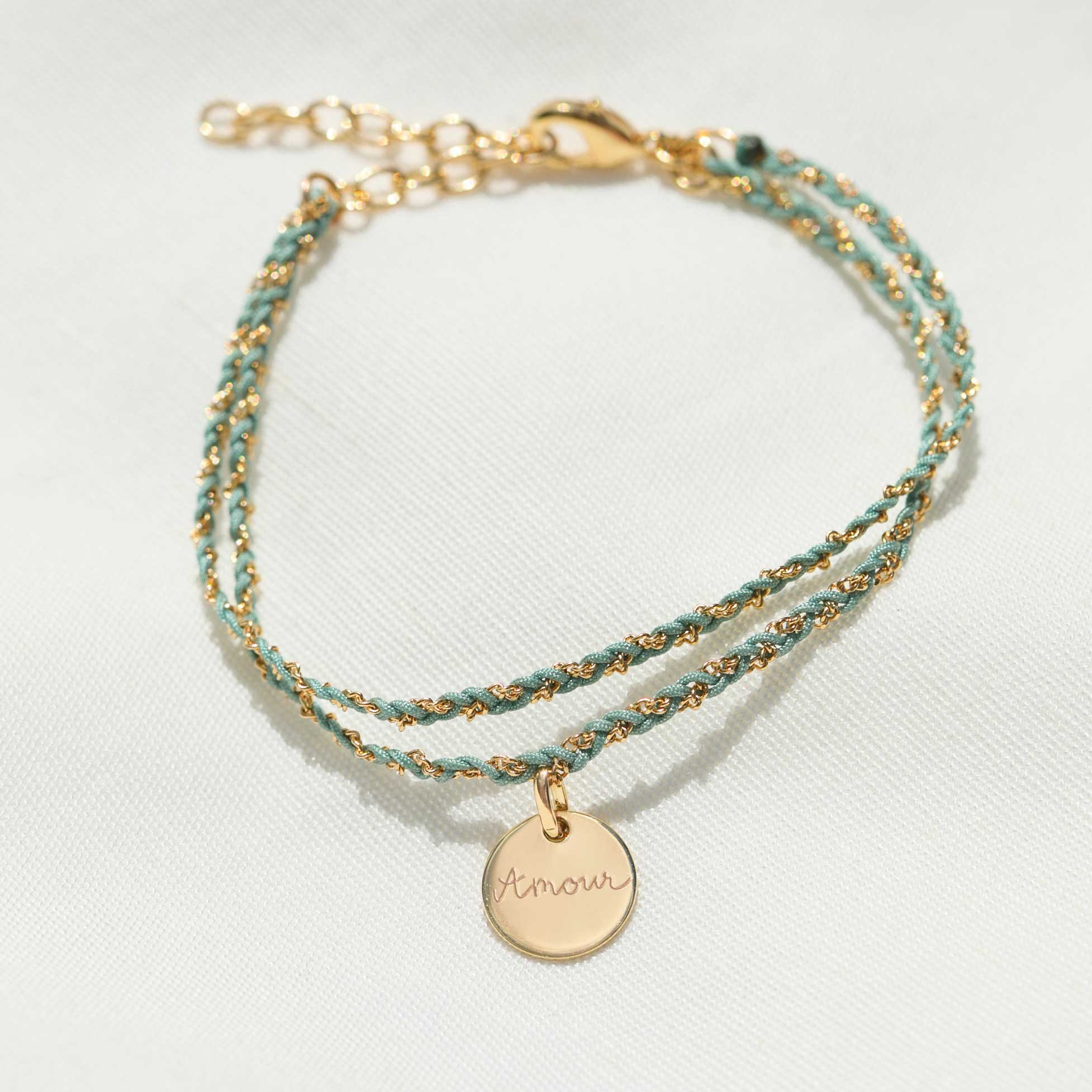 Personalised Braided Chain Bracelet | Merci Maman