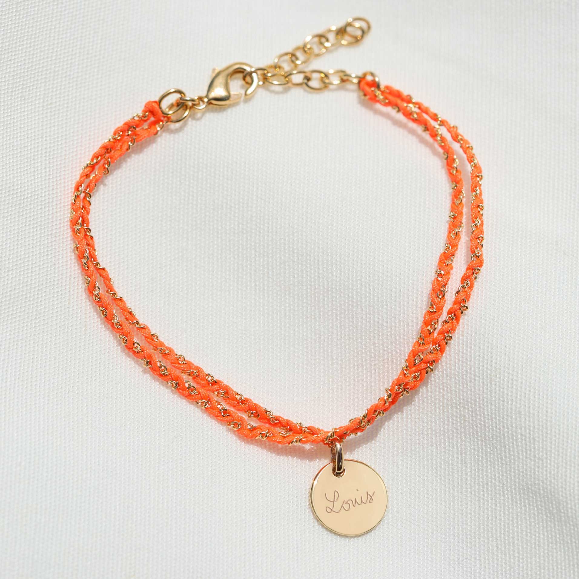 Personalised Braided Chain Bracelet | Merci Maman