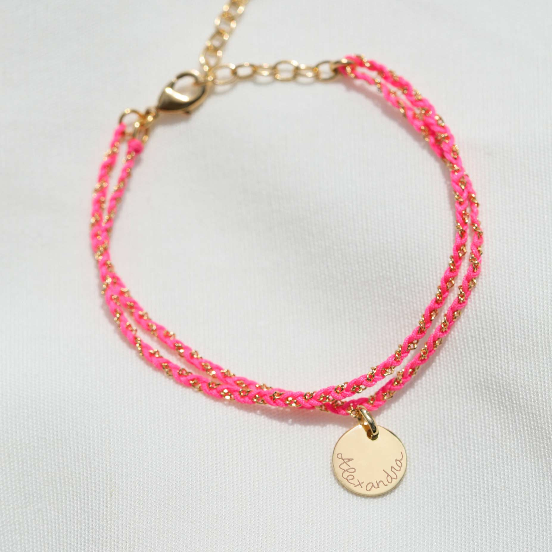 Personalised Braided Chain Bracelet | Merci Maman