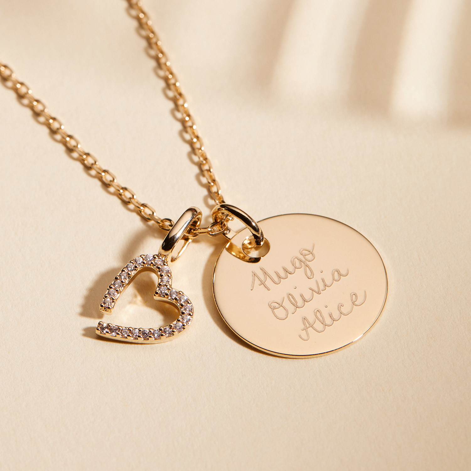 Collier M Cristal personnalisé | Merci Maman