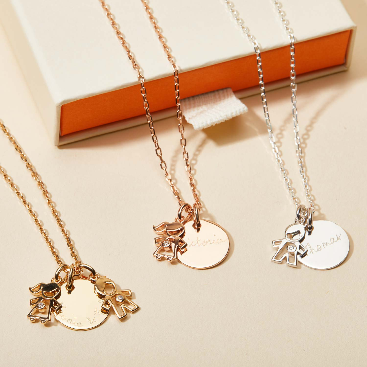 Personalised Crystal Mummy Necklace | Merci Maman