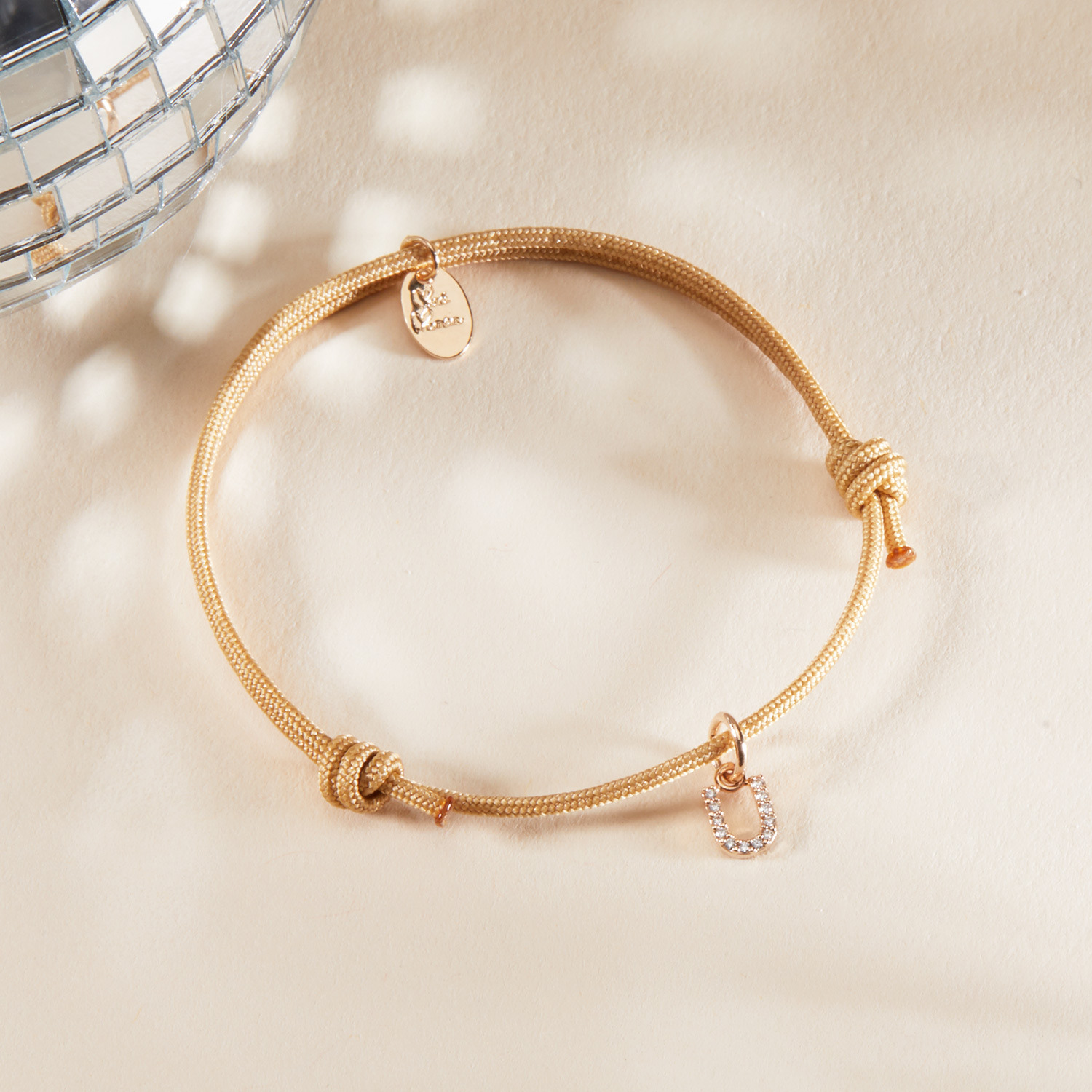 Mini Crystal Alphabet Charm Bracelet | Merci Maman