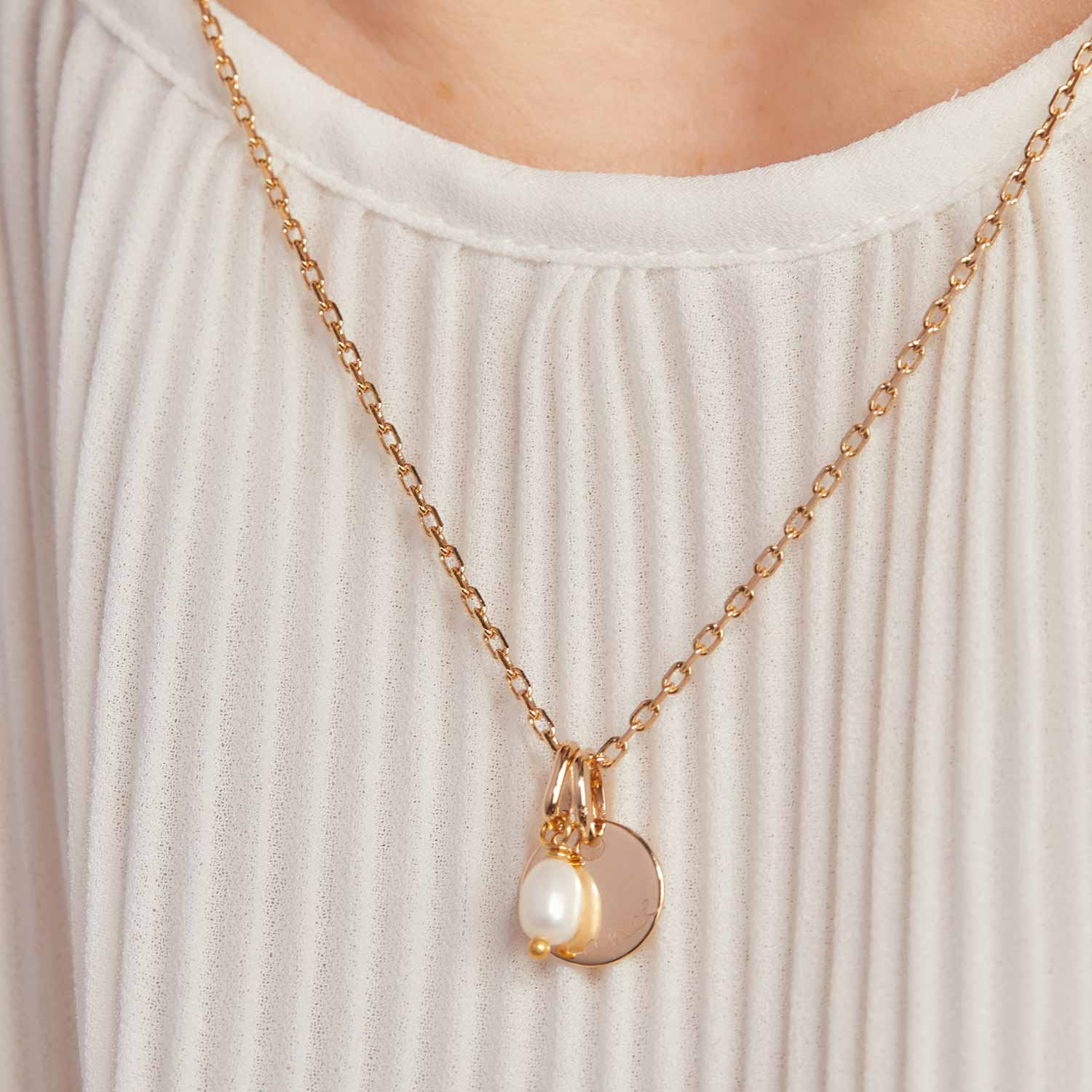 Collier personnalisé Mini Perle | Merci Maman
