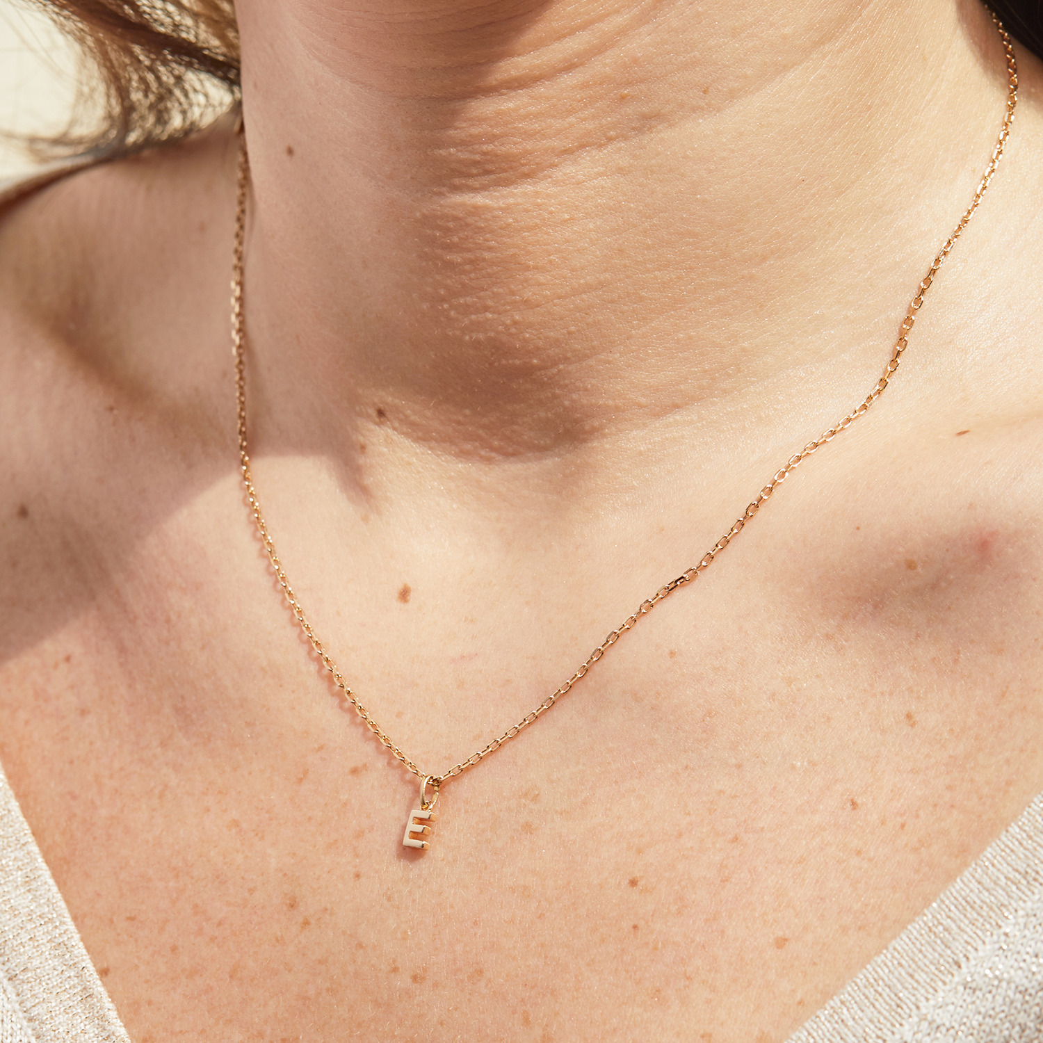 Mini Alphabet Charm Necklace | Merci Maman