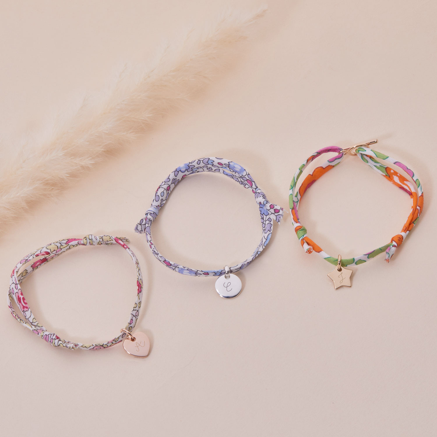 Bracelet personnalisé Mini Charm Liberty | Merci Maman