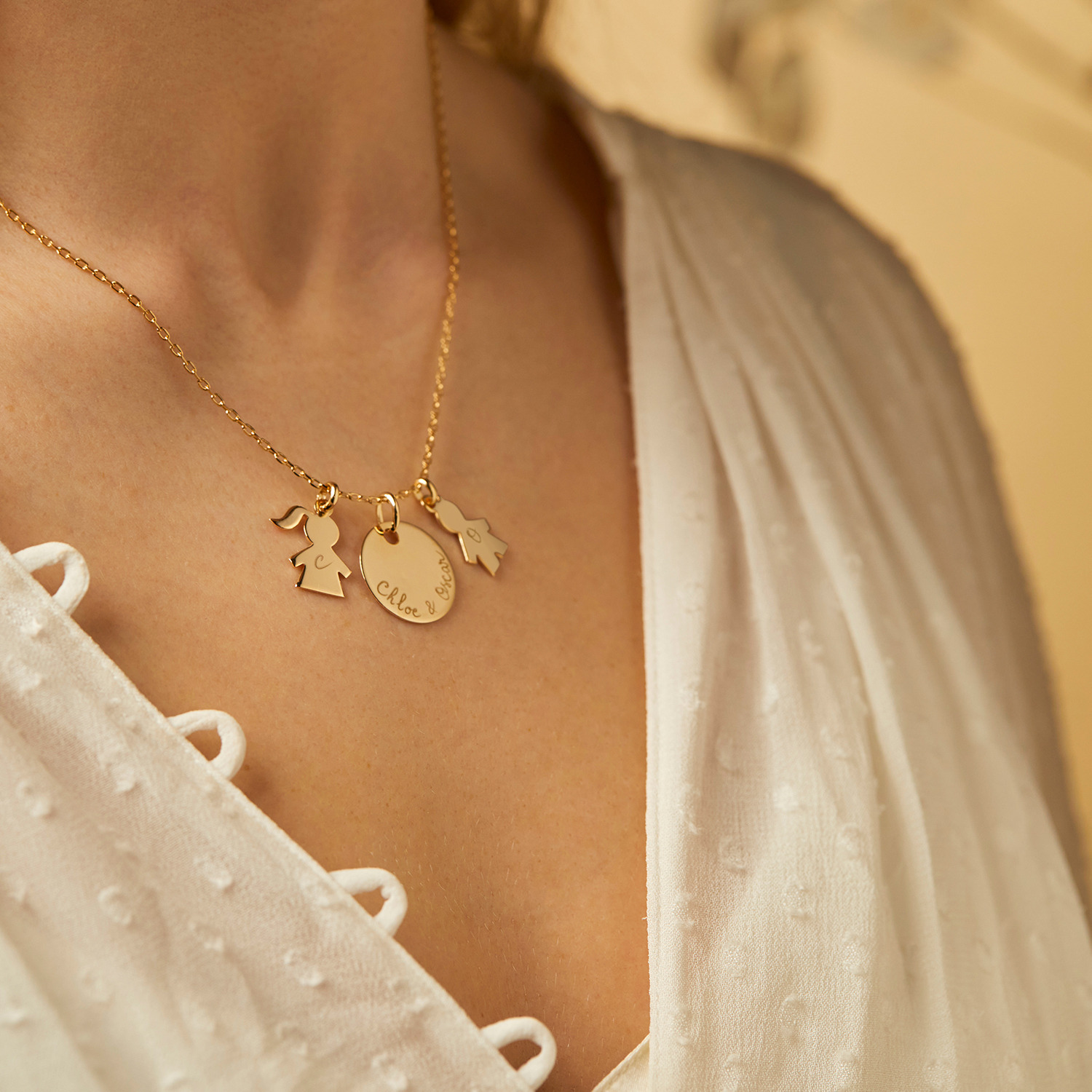 Collier Famille personnalisé | Merci Maman