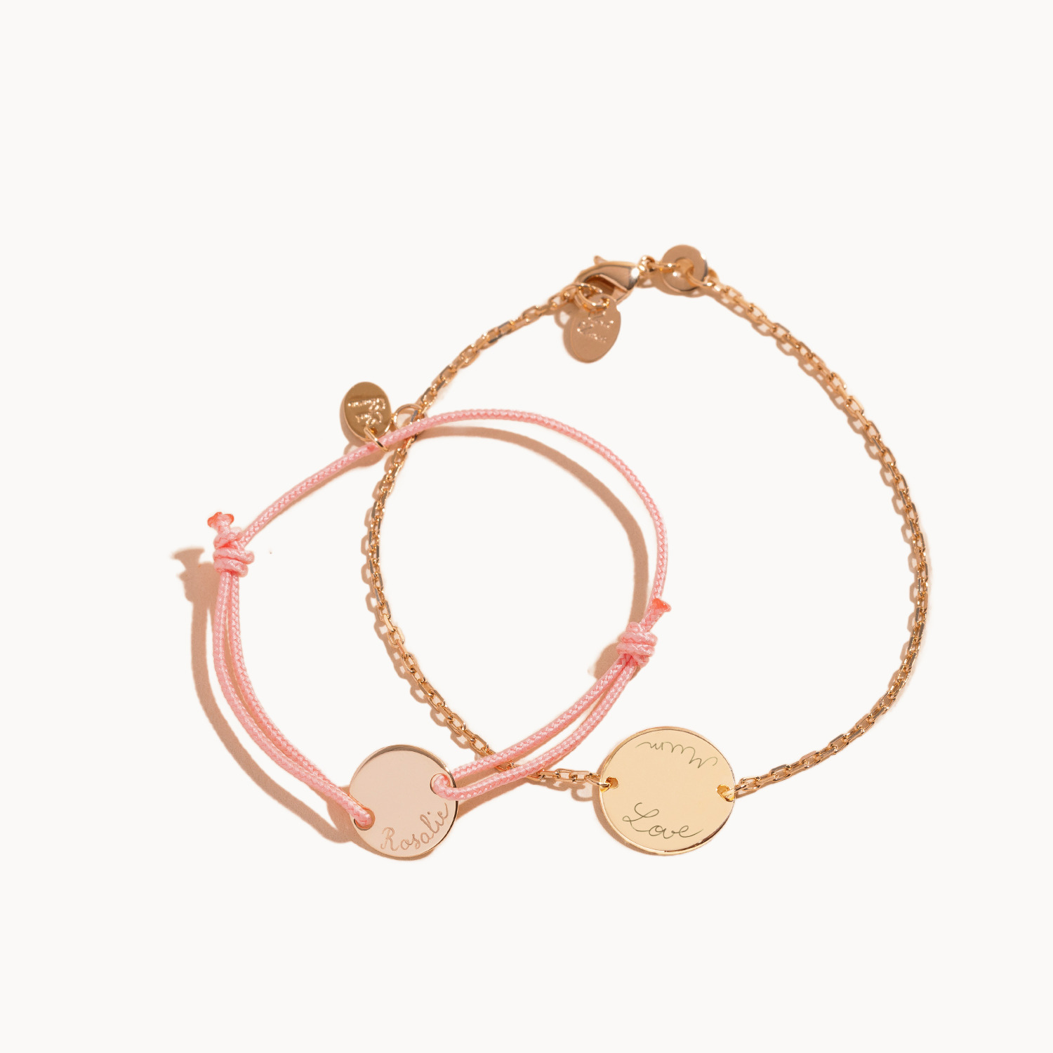 Duo de Bracelets personnalisés Maman & Enfant | Merci Maman
