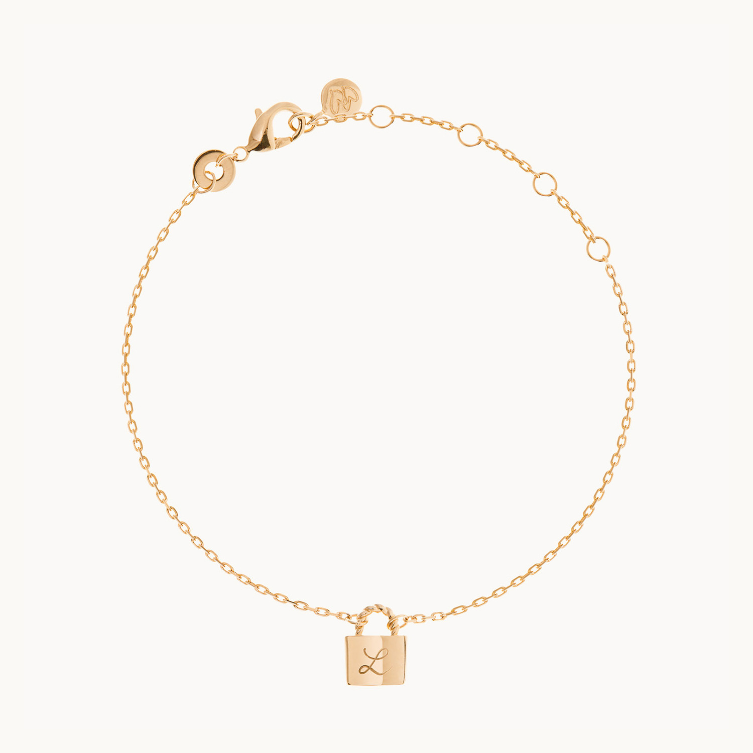 Personalised Padlock Chain Bracelet | Merci Maman