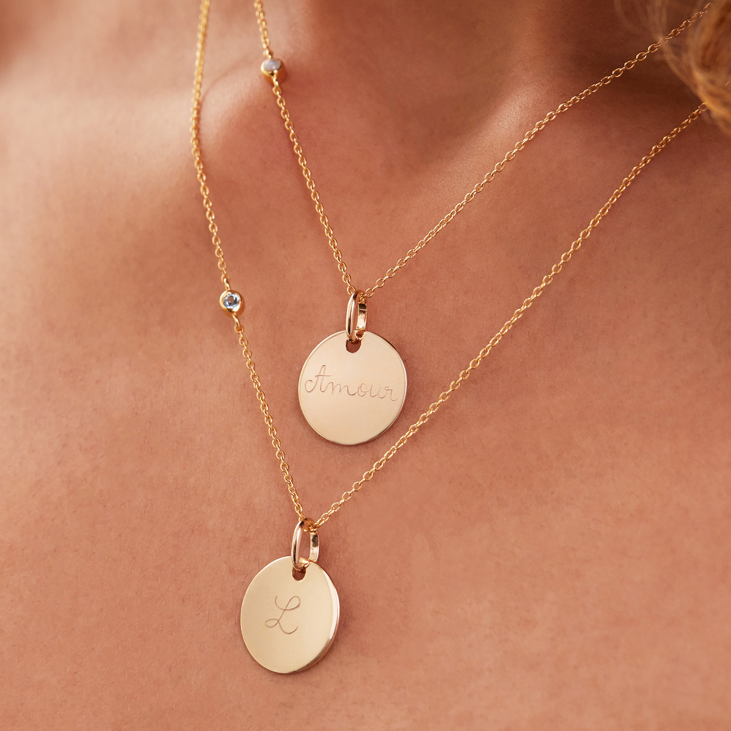 Personalised Birthstone Chain Necklace | Merci Maman