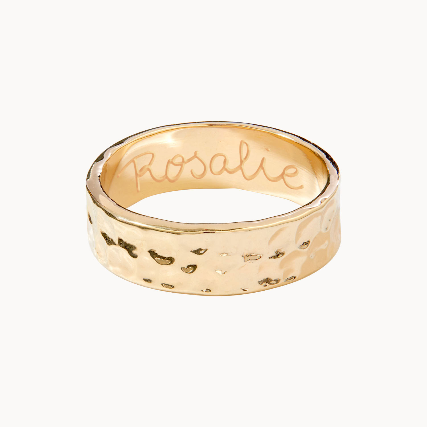 Anillo personalizado con martelé | Merci Maman