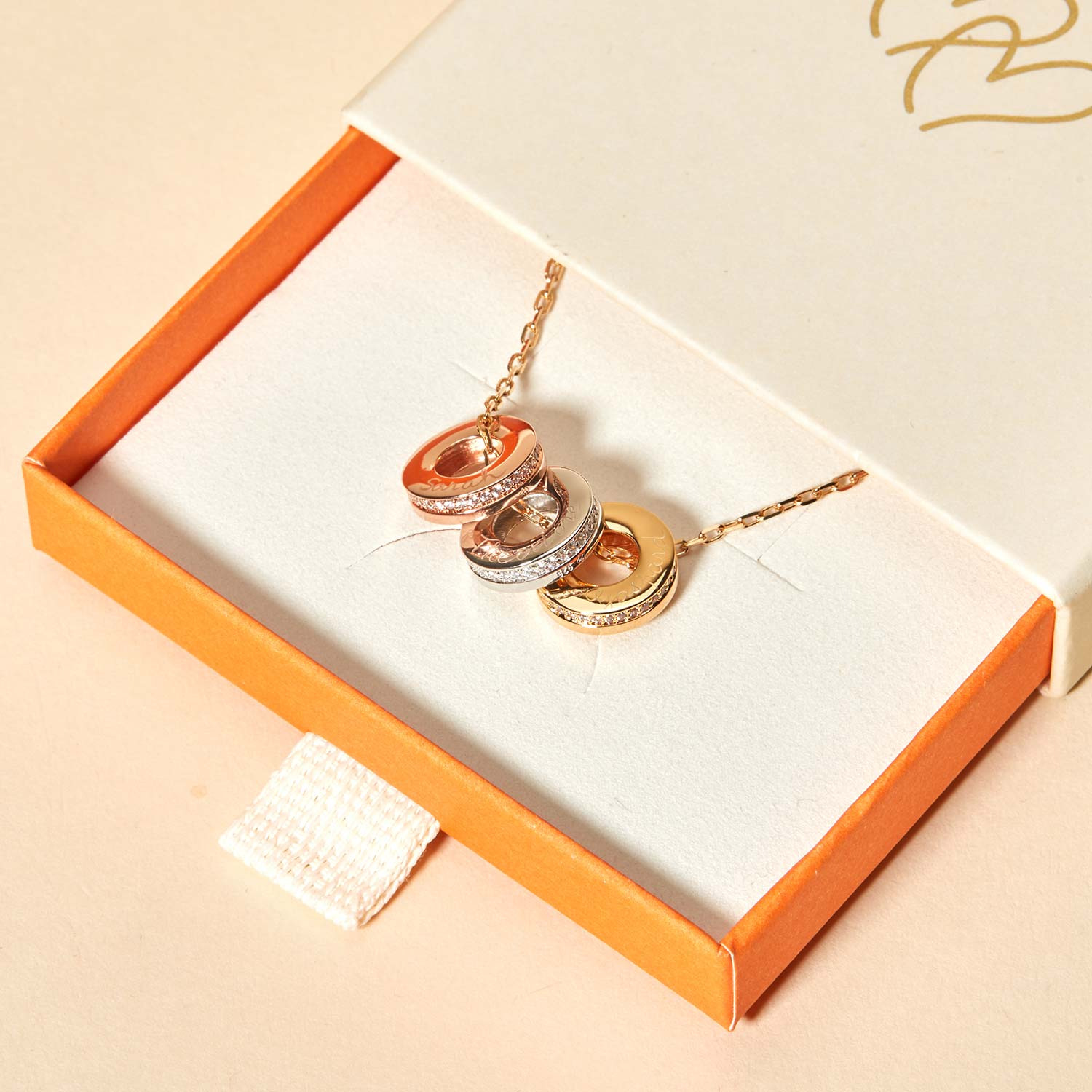 Personalised Unity Trio Necklace | Merci Maman