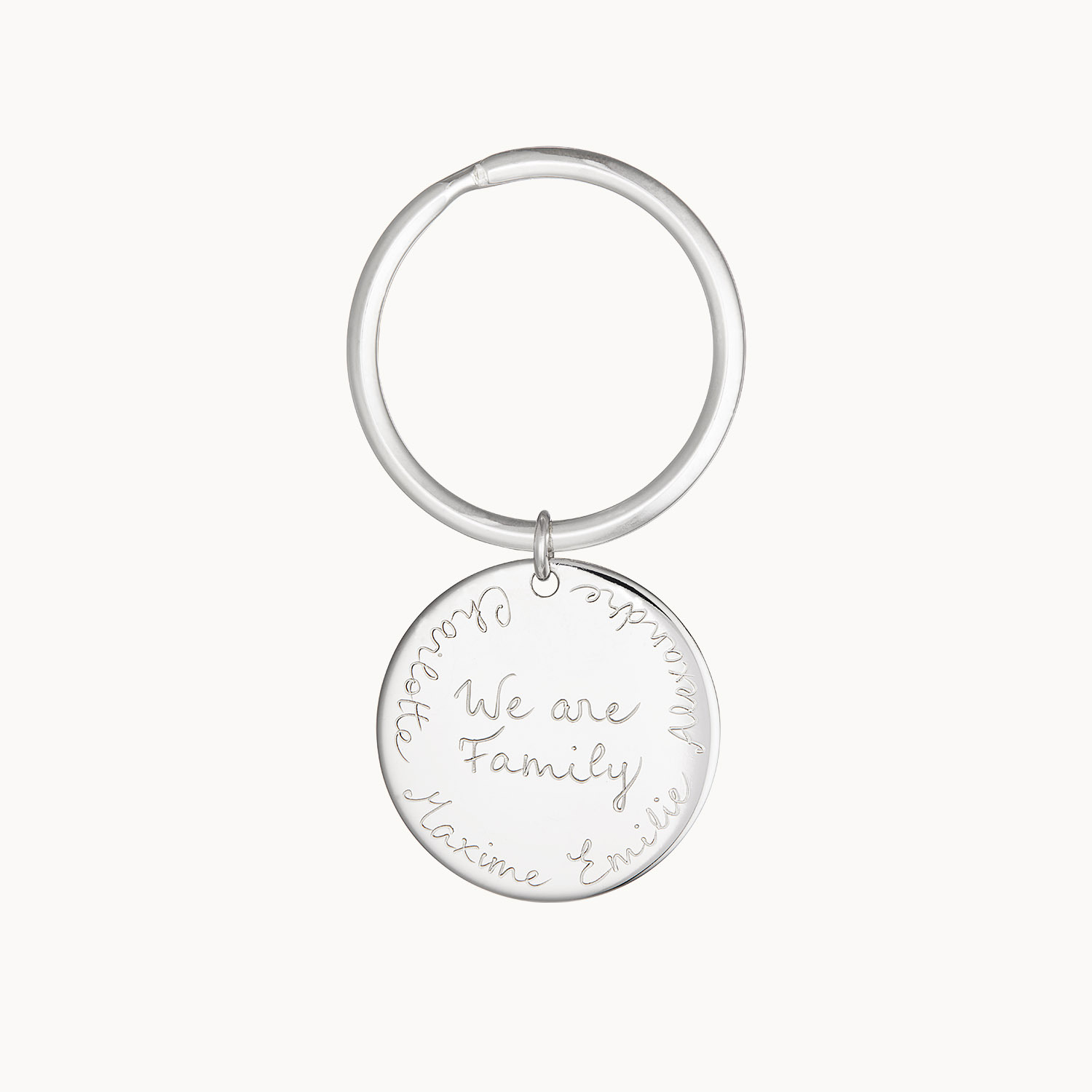 Personalised We Are Family Keyring | Merci Maman