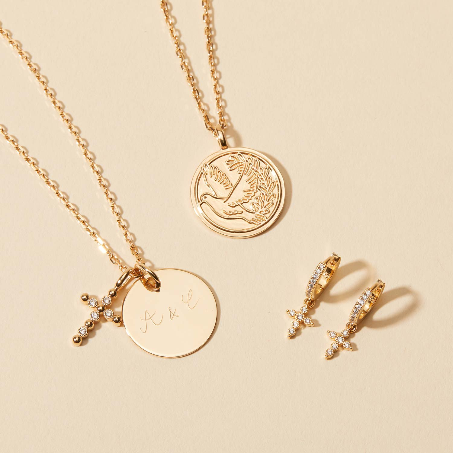 Collier personnalisé Médaille Colombe | Merci Maman