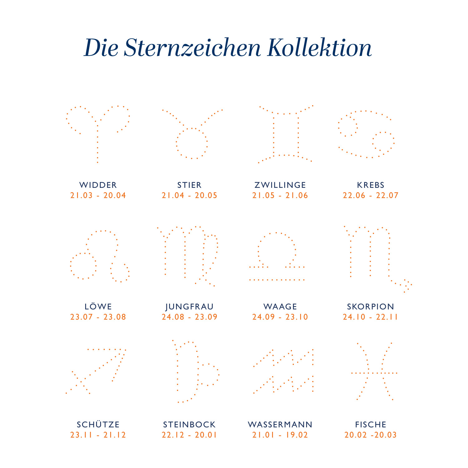 Personalisierte Sternzeichen Halskette | Merci Maman