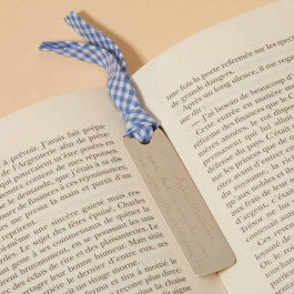 Personalised Stainless Steel Bookmark | Merci Maman