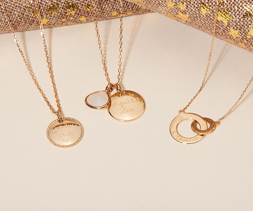 Personalised Jewellery, Engraved & Ready in 24h | Merci Maman